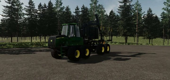 FS22 John Deere 437D Delimber v1.0 - FS 22 Forestry Mod Download