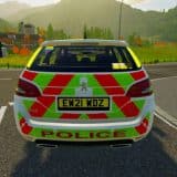 FS22 UK Police Peugeot 308 SW 2021 v1.0 - FS 22 Cars Mod Download