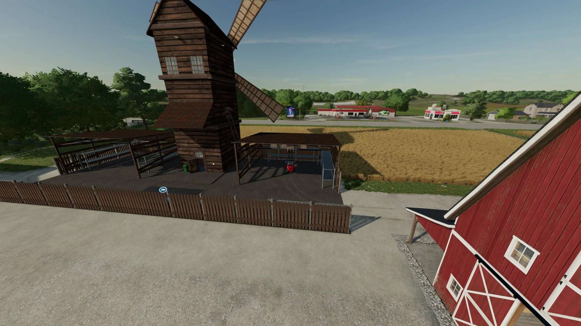 FS22 WINDMILL – OLD STYLE – ROTARY v1.0 - FS 22 Objects Mod Download