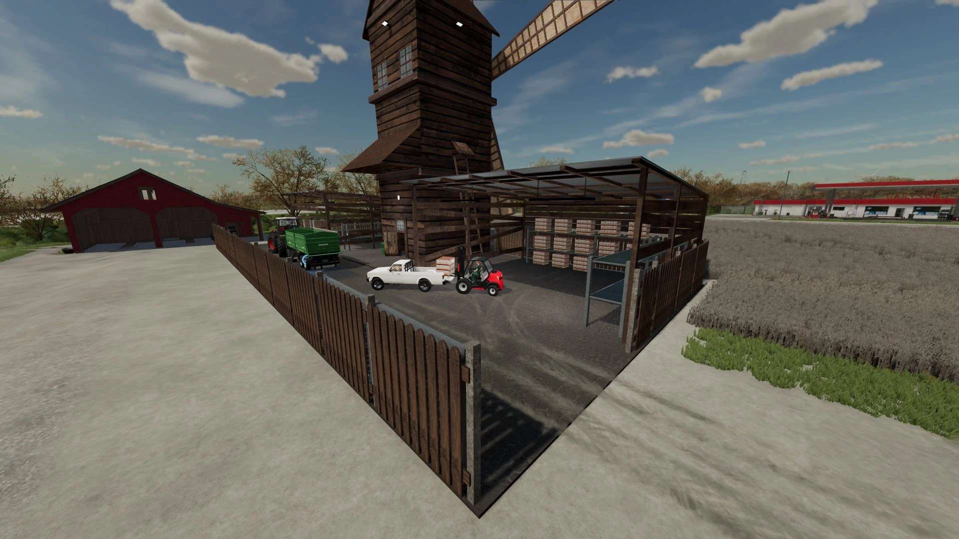 FS22 WINDMILL – OLD STYLE – ROTARY v1.0 - FS 22 Objects Mod Download