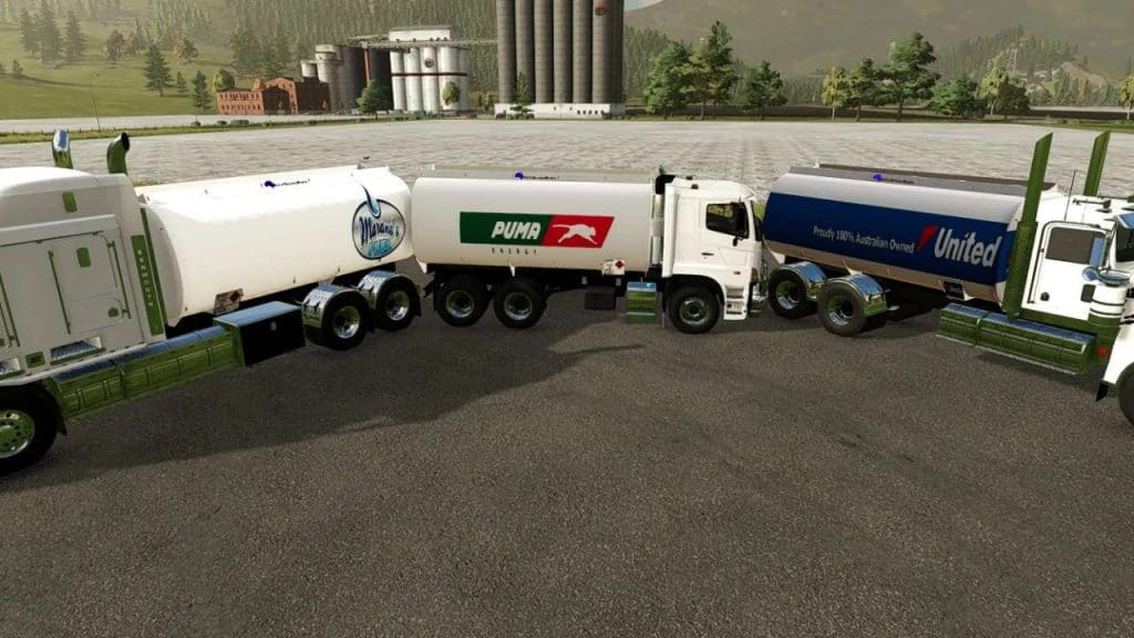 FS22 Liquid Tanks for Kenworth v1.1 - FS 22 Trailers Mod Download
