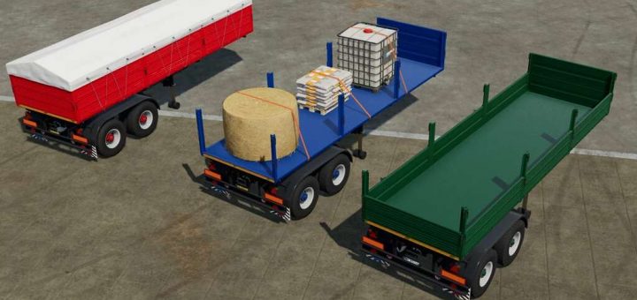 FS22 EZ Trail Header Cart v1.0 - FS 22 Trailers Mod Download