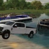FS22 Bennington Pontoon Boat v2.0 - FS 22 Vehicles Mod Download