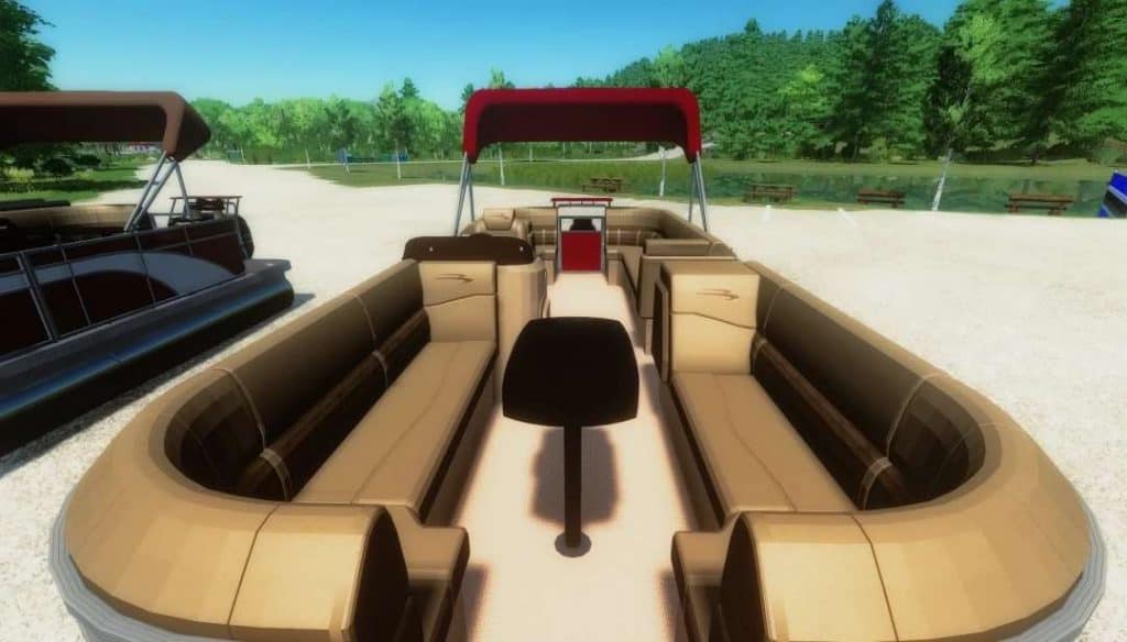 Bennington Pontoon Boat v2 (5) - Farming simulator 19 / 17 / 15 Mod