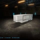 FS22 Caravane semi blanche v1.0 - FS 22 Trailers Mod Download