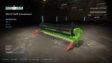 DEUTZ FAHR Header Multicolor v1.0 (1) - Farming simulator 19 / 17 / 15 Mod