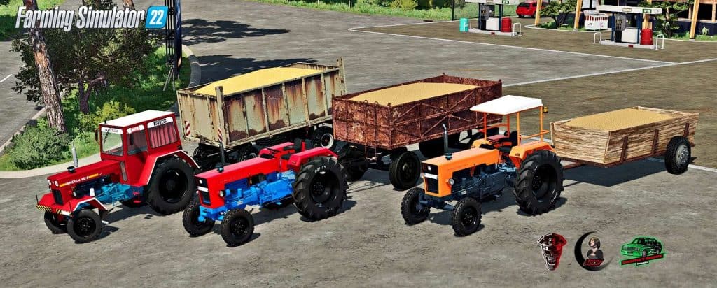 Old Pack Trailers Romania v1.0 (2) - Farming simulator 19 / 17 / 15 Mod