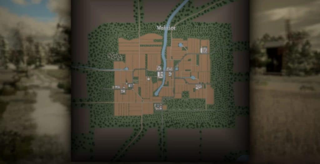 Wosnice Map v1 (3) - Farming simulator 19 / 17 / 15 Mod