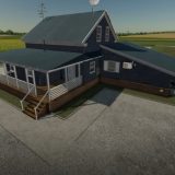 FS22 American Farmhouse v1.0 - FS 22 Objects Mod Download