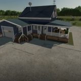 FS22 American Farmhouse v1.0 - FS 22 Objects Mod Download