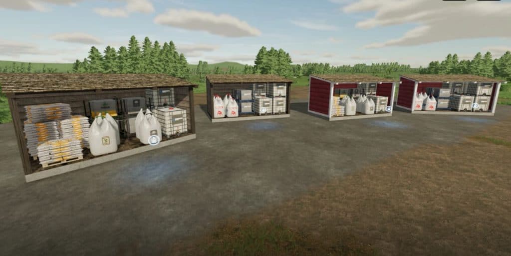 Animated Shed Pack v1.1 (4) - Farming simulator 19 / 17 / 15 Mod