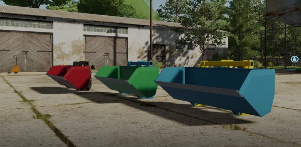 FS22 Back Mounted Bucket v1.0 - FS 22 Implements & Tools Mod Download