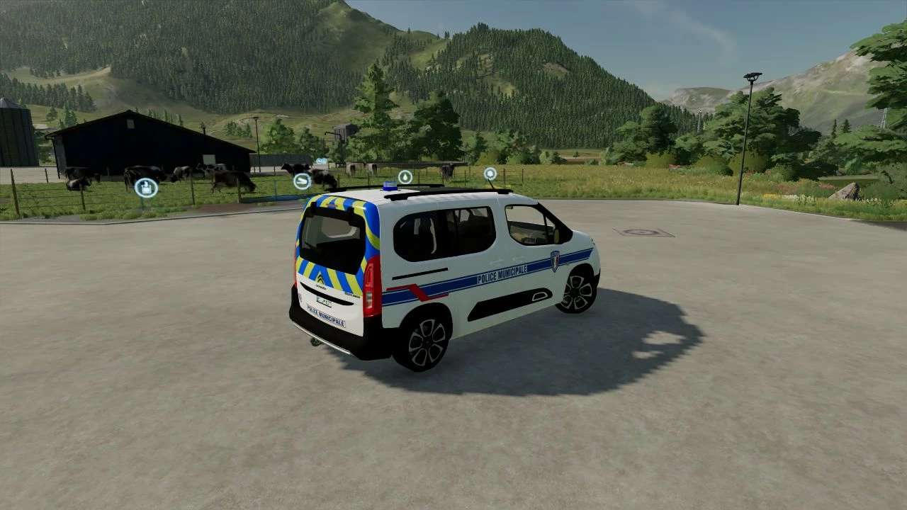 FS22 Citroën Berlingo XTR Police Municipale v1.0 - FS 22 Cars Mod Download