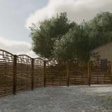 FS22 Decorative Wooden Fence v1.0 - FS 22 Objects Mod Download