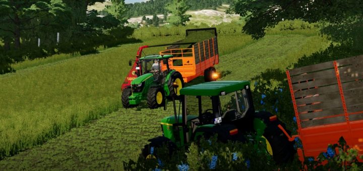 FS22 EZ Trail Header Cart v1.0 - FS 22 Trailers Mod Download
