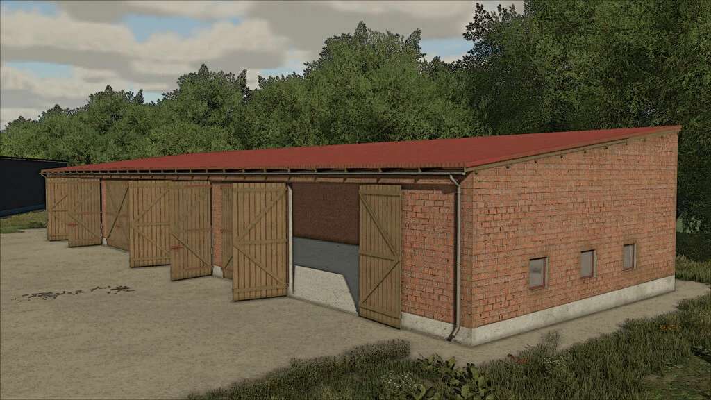 Garages 43×12 v1 (6) - Farming simulator 19 / 17 / 15 Mod