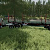 FS22 Lizard LT699 Semi Log Trailer v1.0 - FS 22 Trailers Mod Download