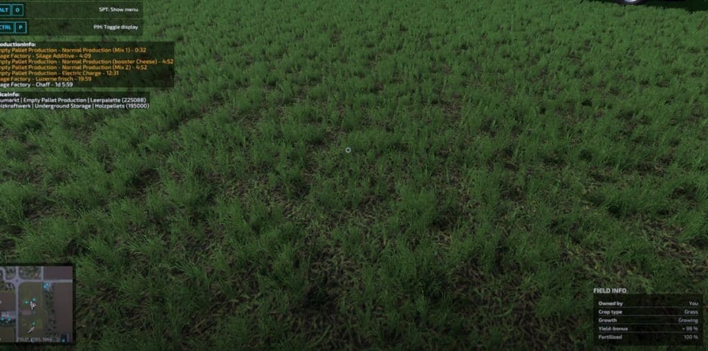 Production Info Hud v1 (1) - Farming simulator 19 / 17 / 15 Mod