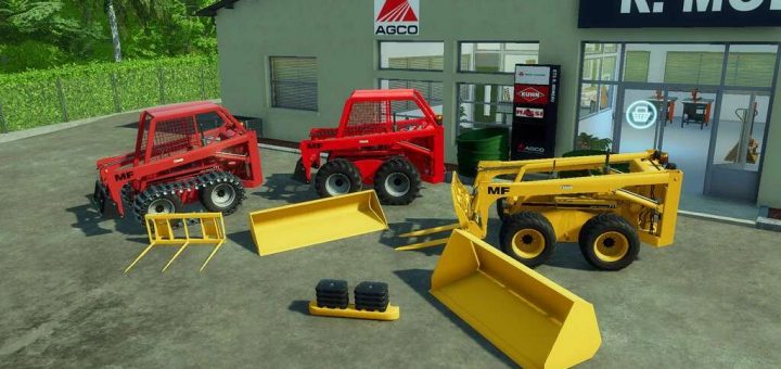FS22 Pack Skid Steer Loader New Holland v1.0 - FS 22 Forklifts ...