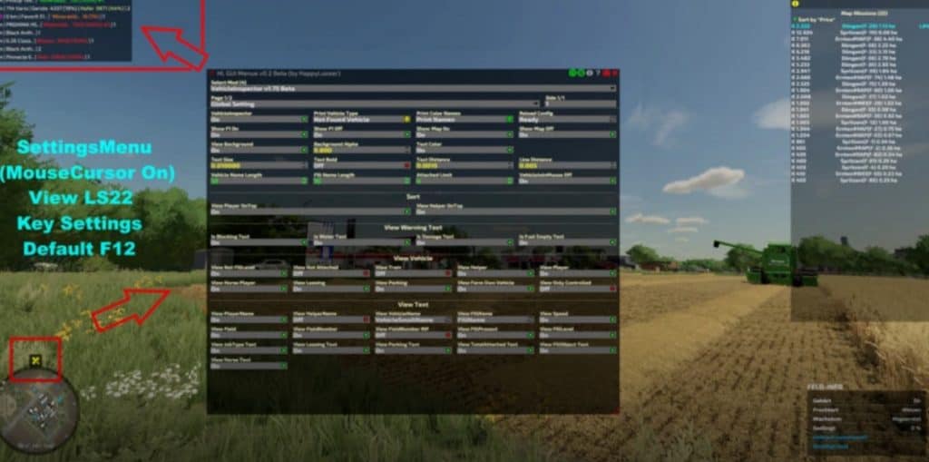 FS22 VehicleInspector v1.94 Beta - FS 22 Other Mod Download