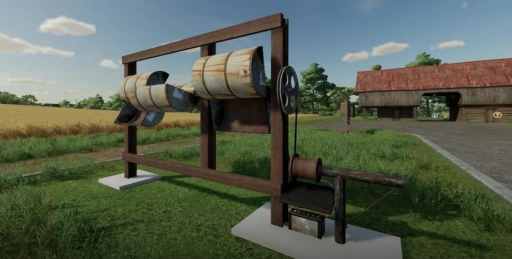 FS22 Wind Generators Made With Barrels v1.0 - FS 22 Objects Mod Download