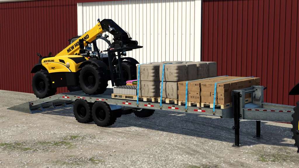 20Ft Gooseneck Trailers Pack v1.0 (5) - Farming simulator 19 / 17 / 15 Mod