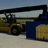 FS22 Container Reach Stacker v1.0 - FS 22 Forklifts / Excavators Mod ...