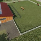 FS22 Horse Stable With Paddocks v1.1 - FS 22 Objects Mod Download