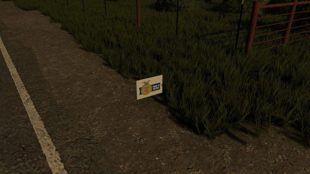 FS22 Support FFA Sign V v1.0 - FS 22 Objects Mod Download