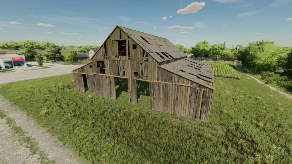 FS22 elmcreek old barn V1.0 - FS 22 Objects Mod Download