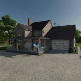 FS22 Big American House v1.0 - FS 22 Objects Mod Download