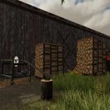 FS22 Firewood Production v1.0 - FS 22 Objects Mod Download