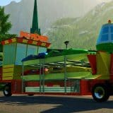 FS22 Invader Fairground Carousel v1.0 - FS 22 Objects Mod Download
