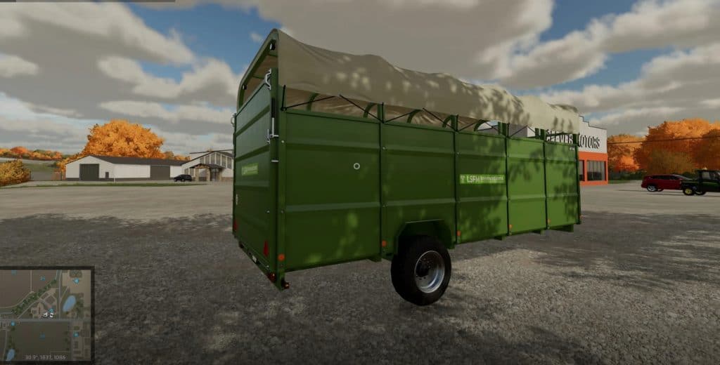 FS22 LSFM Livestock Trailer LST85 v1.0.0.1 - FS 22 Trailers Mod Download