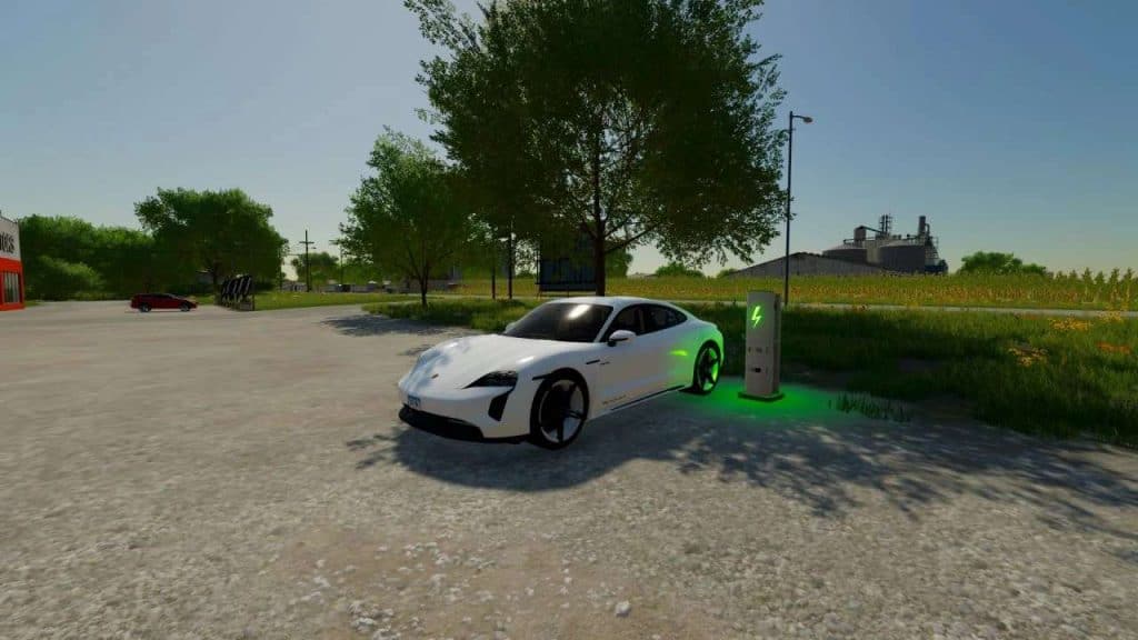 FS22 Porsche Taycan Turbo S v1.0 - FS 22 Cars Mod Download
