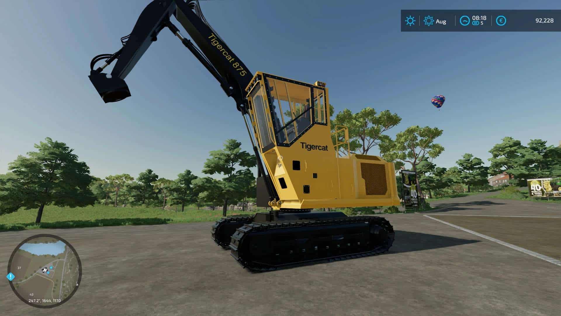 FS22 AJ Deere Tigercat swing machines pack - FS 22 Forklifts / Excavators Mod Download
