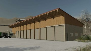 FS22 Big Storage Hall v1.0 - FS 22 Objects Mod Download