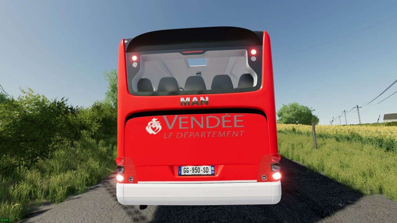 FS22 Bus Man Intercity Vendée Le Département 85 v1.0 - FS 22 Vehicles ...