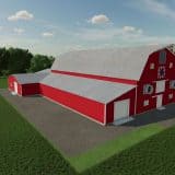 FS22 Dyersville Dairy Barn v1.0 - FS 22 Objects Mod Download