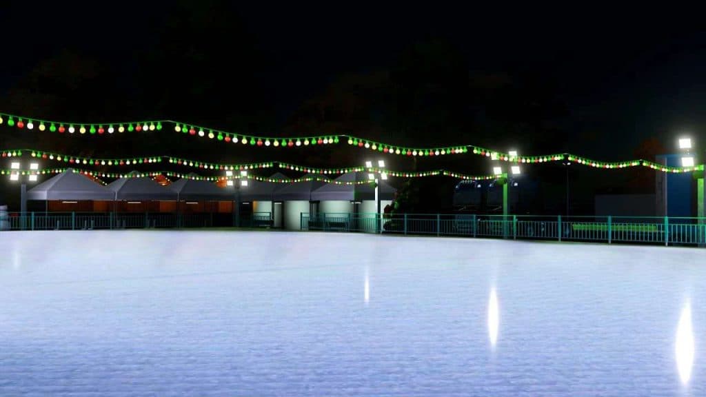 Ice skating rink v1 (1) - Farming simulator 19 / 17 / 15 Mod