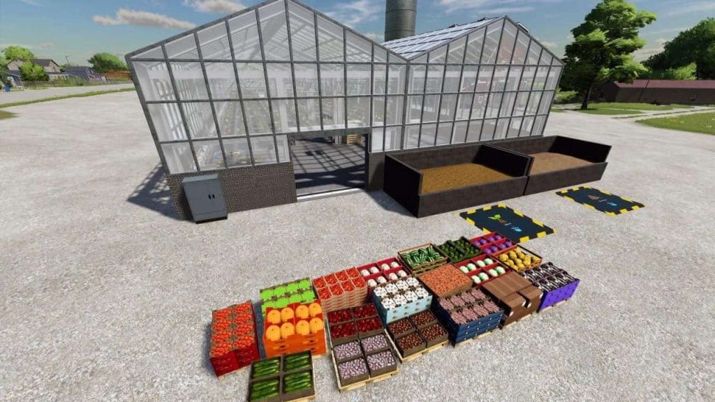 FS22 Industrial Greenhouse v2.1 - FS 22 Objects Mod Download