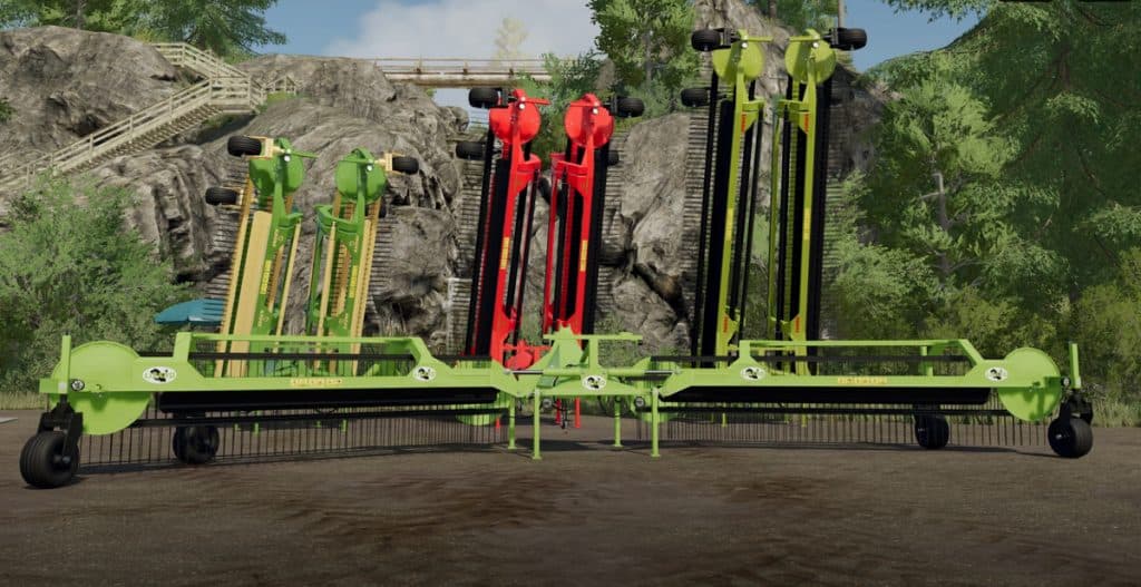 FS22 Lizard Front Windrower v2.0 - FS 22 Implements & Tools Mod Download