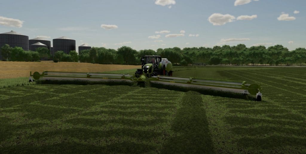 Lizard Front Windrower v2 (5) - Farming simulator 19 / 17 / 15 Mod