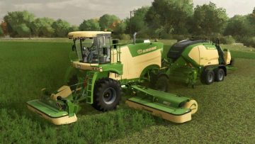 FS22 Mower And Wrapper With Hitch v1.0.1 - FS 22 Implements & Tools Mod ...