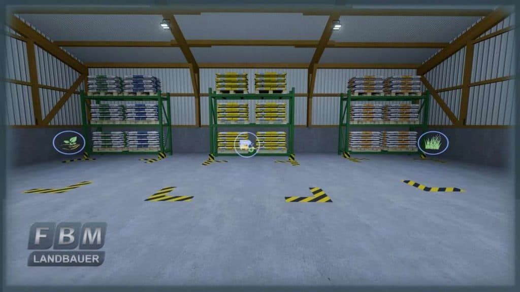 FS22 Pallet Shop Racks For Shopping v1.1 - FS 22 Objects Mod Download