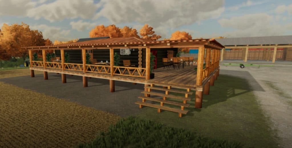 FS22 Redneck Restaurant v1.1 - FS 22 Objects Mod Download