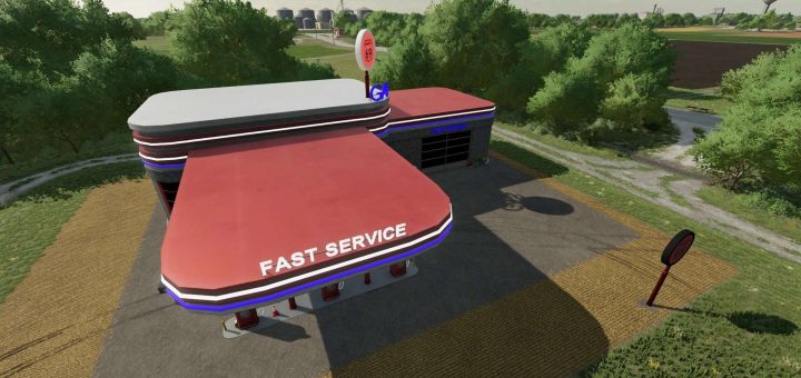 Gas Station - Farming simulator 19 / 17 / 15 Mods