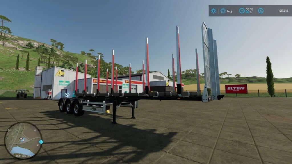 FS22 Timber Runner B train / Front v1.0 - FS 22 Trailers Mod Download