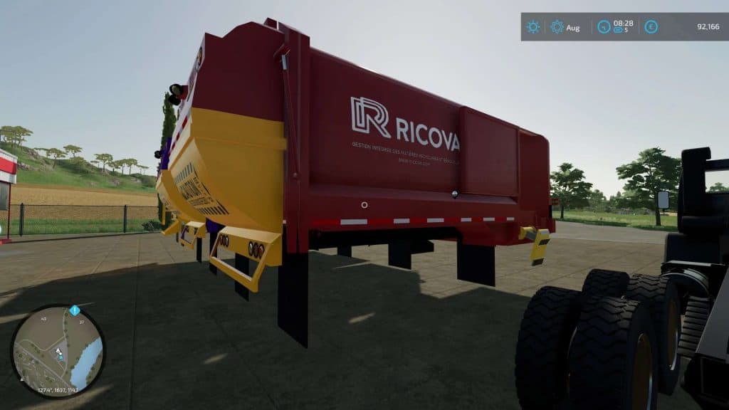 FS22 AJ Deere T680 Gerbage beds v1.0 - FS 22 Trailers Mod Download