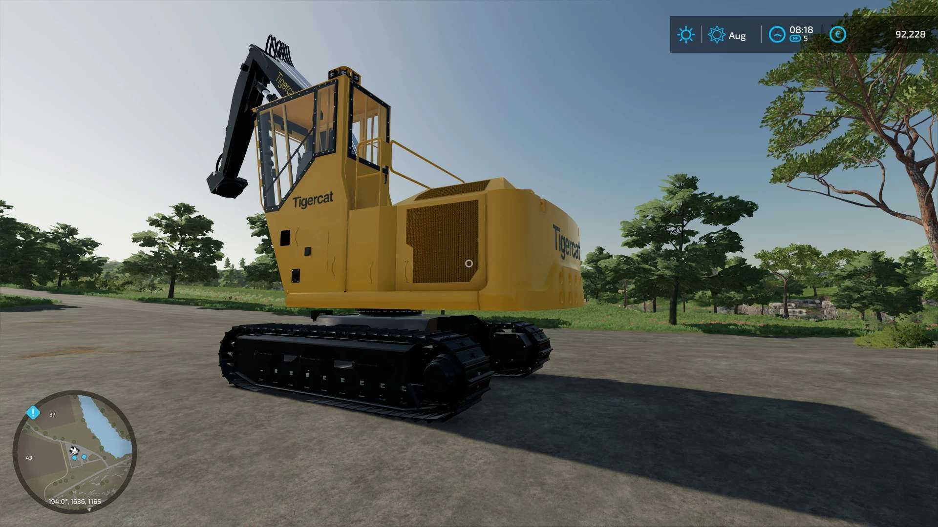 FS22 AJ Deere Tigercat swing machines pack - FS 22 Forklifts / Excavators Mod Download